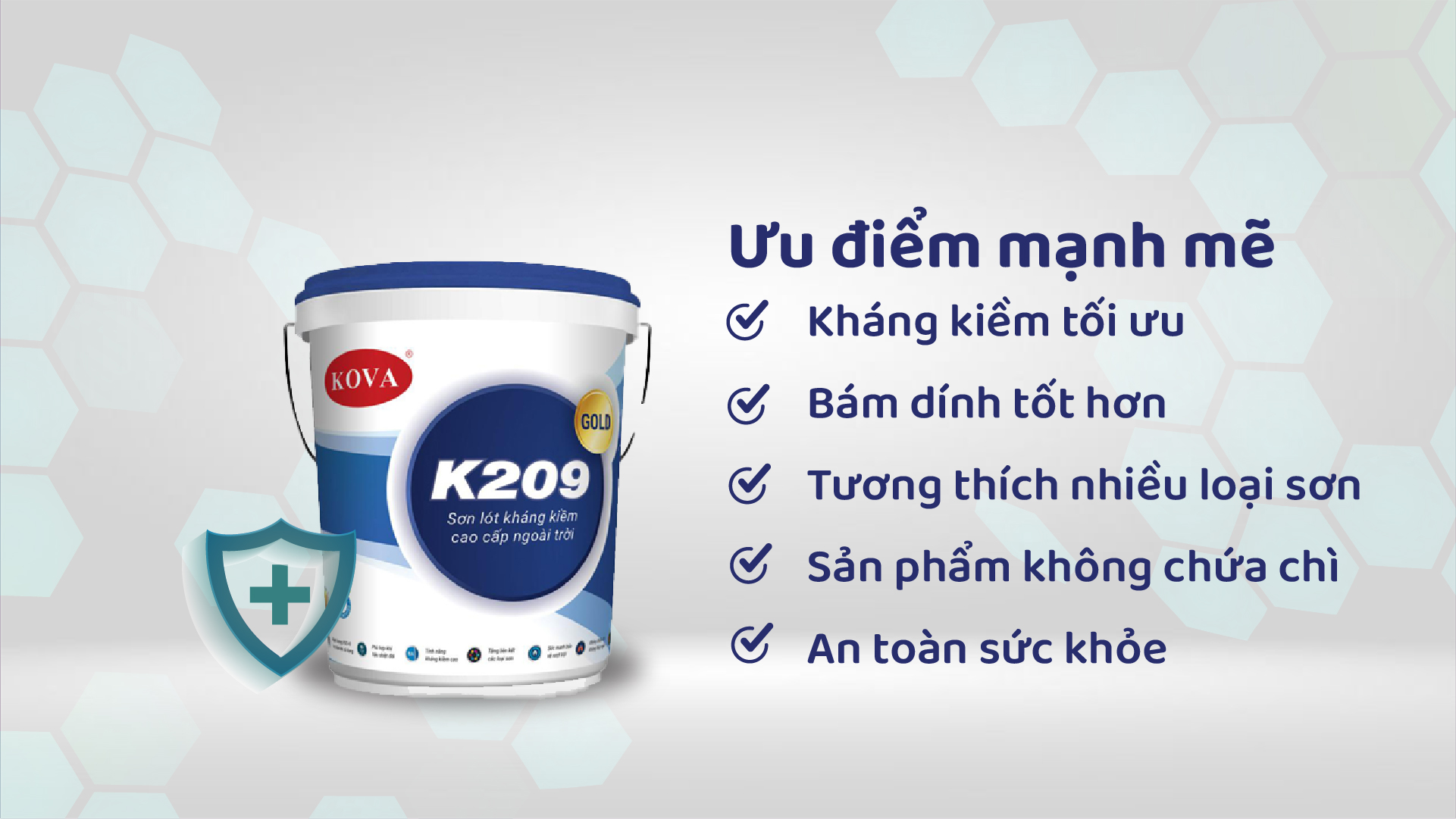 Sơn lót kháng kiềm cao cấp ngoài trời K209-GOLD - Techco Group